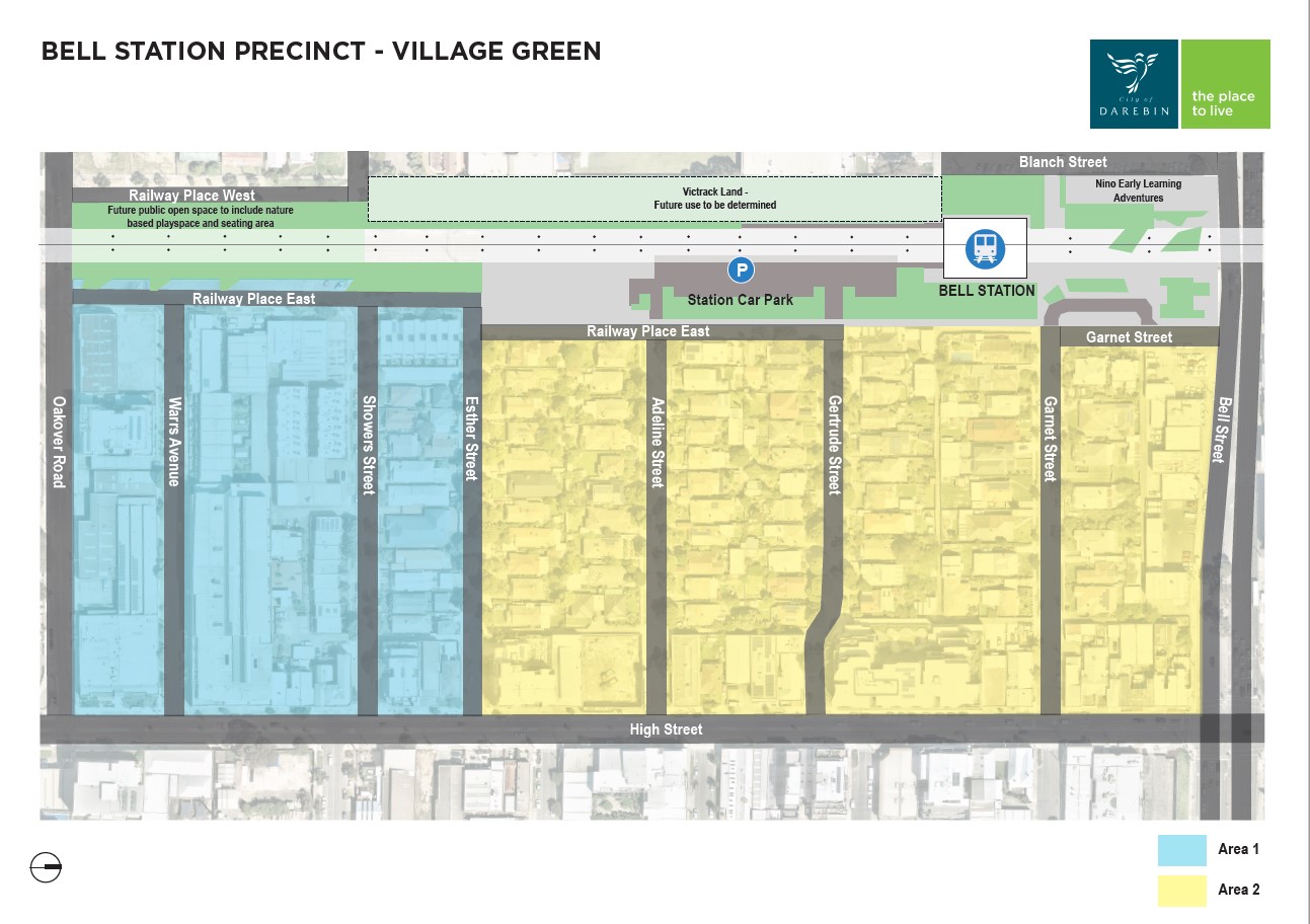 Bell Station Precinct - Village Green | Your Say Darebin